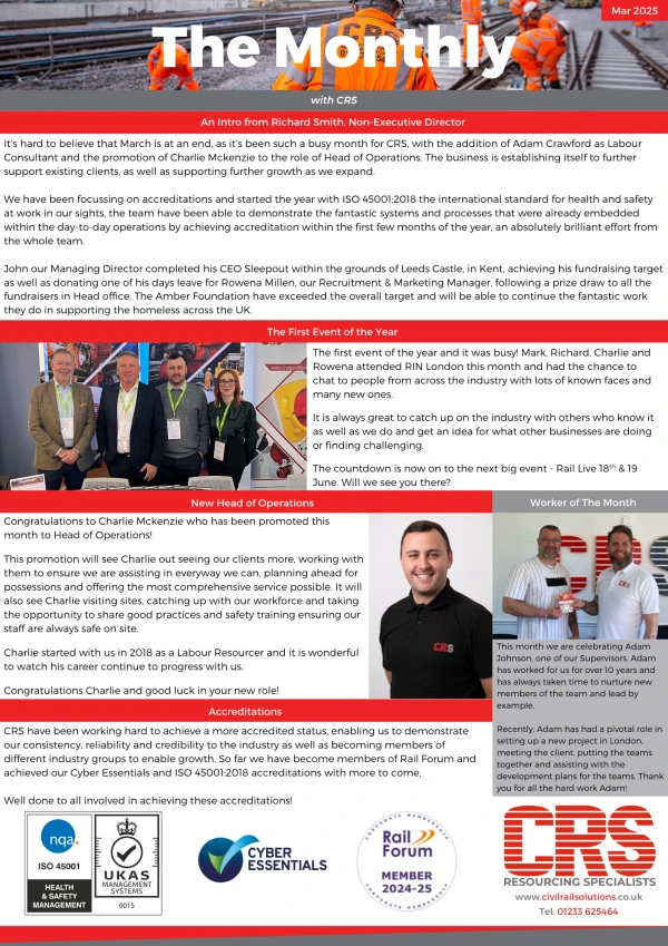 CRS Resource | Rail, Construction & Recruitment Specialists